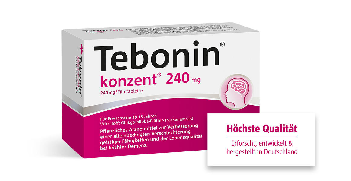 Tebonin® konzent® Packungsgrößen